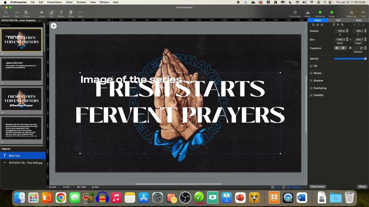 Quick and Easy Sermon Graphics in ProPresenter