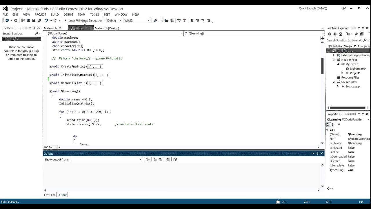 Programming Assignment 5  - Q learning