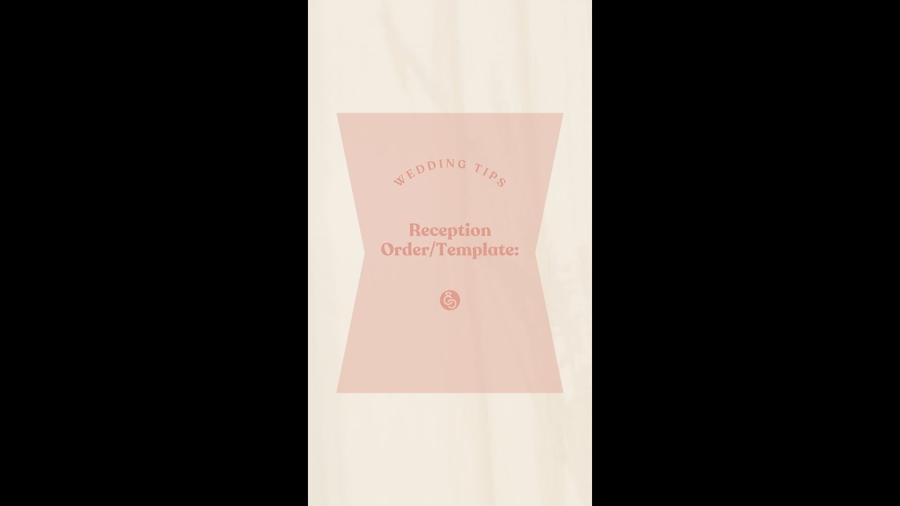 Reception order/template: