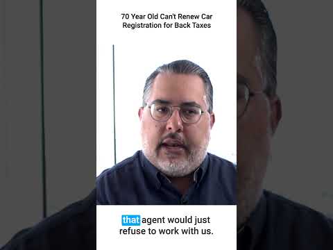 70-year-old Can't Renew Car Registration for Back Taxes | Anil Melwani, NYC Tax Expert