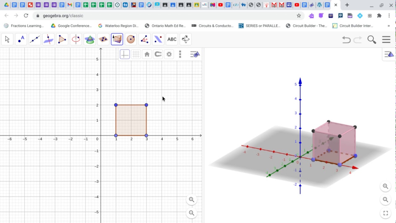 Using Geogebra to Construct and Measure Prisms