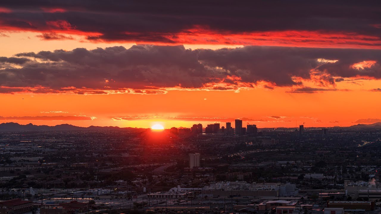 Phoenix Sunset Timelapse 4K