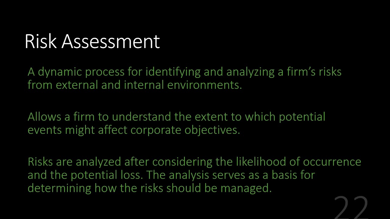 COSO 2.0 internal control framework