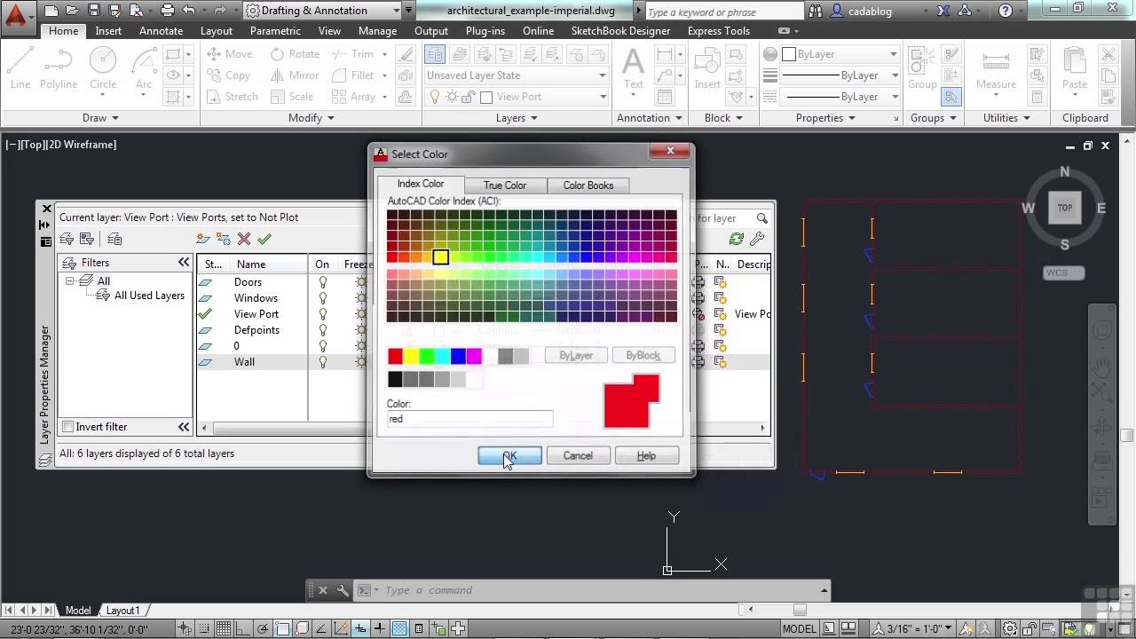 AutoCAD Using Layers:The Layer Manager