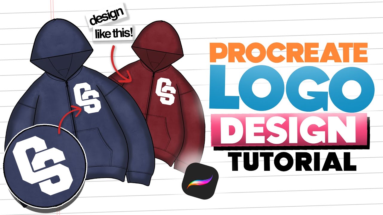 Designing Clean Logos in Procreate (& Yes, Mockups Too)