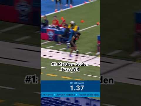 Top 5 Fastest 40-Yard Dash Times At 2025 NFL Combine ⚡️ ????