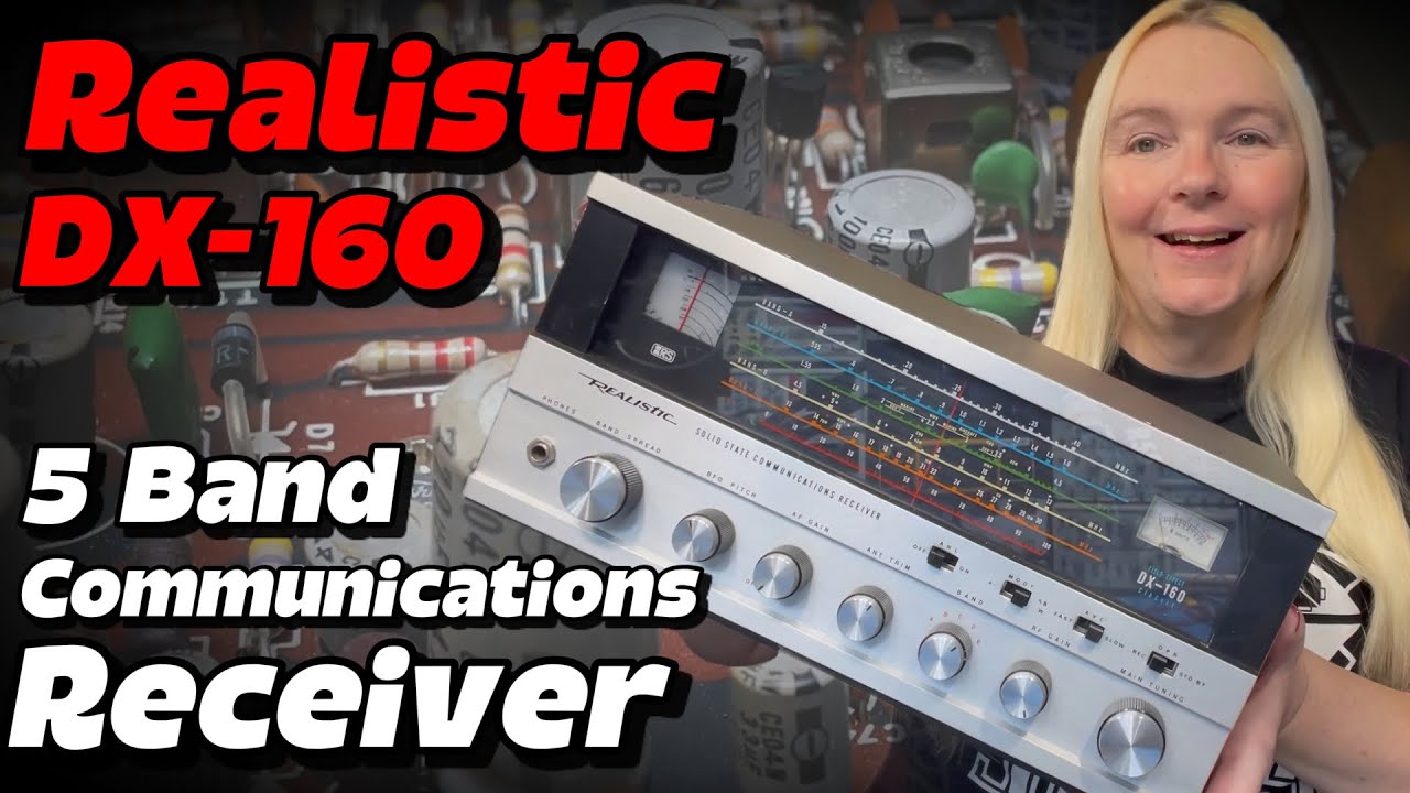 Realistic DX-160 Communications Receiver - A Relaxing Look Inside This Classic Receiver & Power Up!