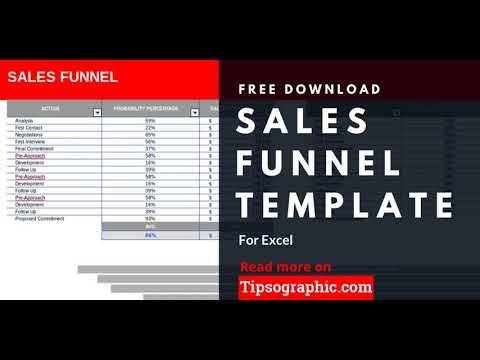 Sales Funnel Template for Excel, Free Download 🡆 http://bit.ly/2KKGDHA