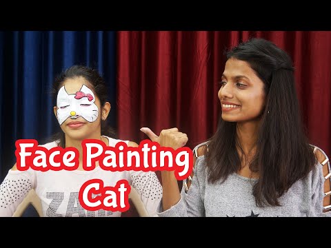 Face Painting Cat Tutorial | Halloween Face Painting Ideas | Face Painting For Kids