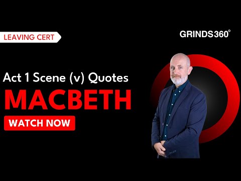 Macbeth, Act 1 Scene (V) quotes - Episode 6