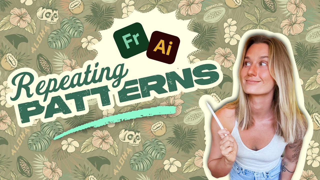 Perfect Repeating Patterns in Adobe Fresco & Illustrator — Full Workflow