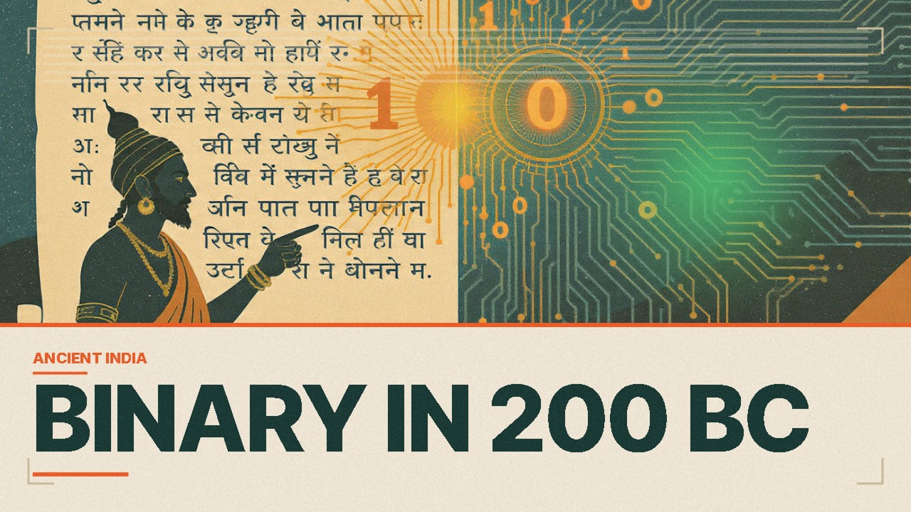 Why Binary Code Started with Ancient Indian Prosody, Not Computers