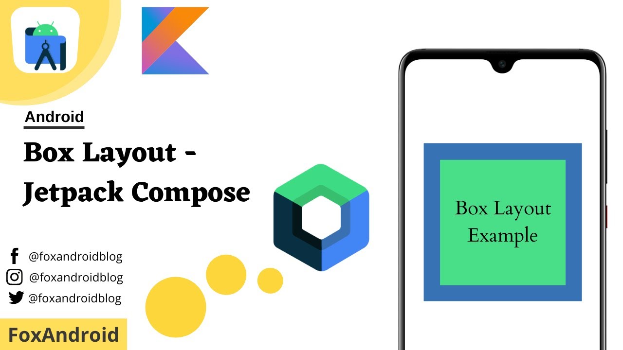 Box - Jetpack Compose || Android Studio Tutorial || Foxandroid || #4