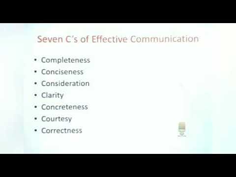 Effective Communication 7'c of Communication (part 3) UGC NET