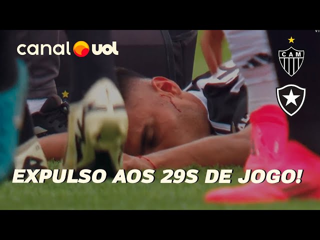 Atlético x Botafogo: Gregore é expulso com menos de um minuto em final