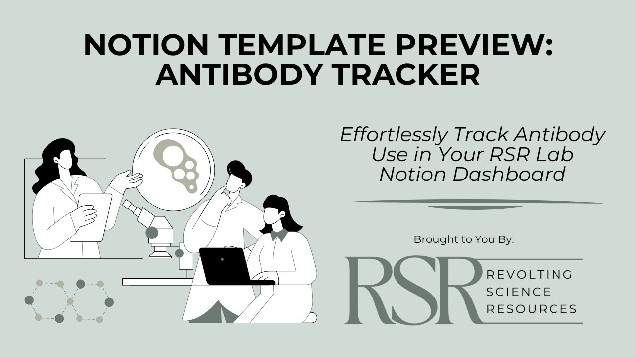 Notion Template Preview | Antibody Tracker
