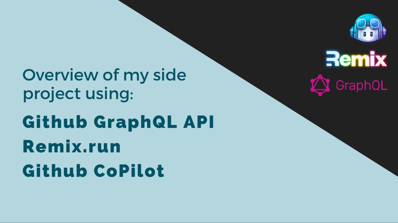 Building a Dashboard with Github GraphQL API, Remix and Github CoPilot