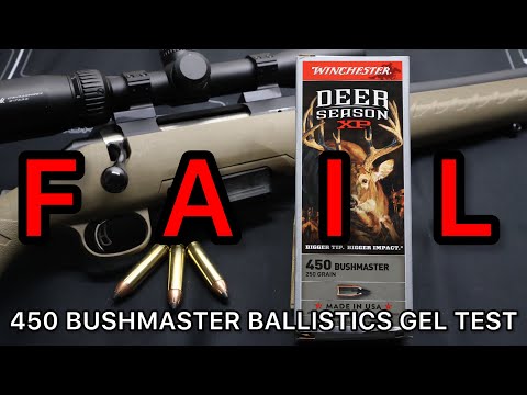 EPIC FAIL!! 450 Bushmaster Deer Season XP 250gr Ballistics Gel Ammo Test