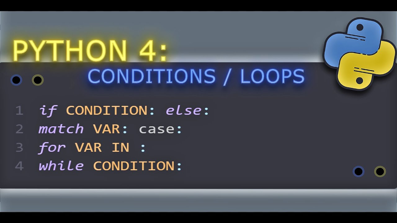 Conditions and Loops - Python Basics:4