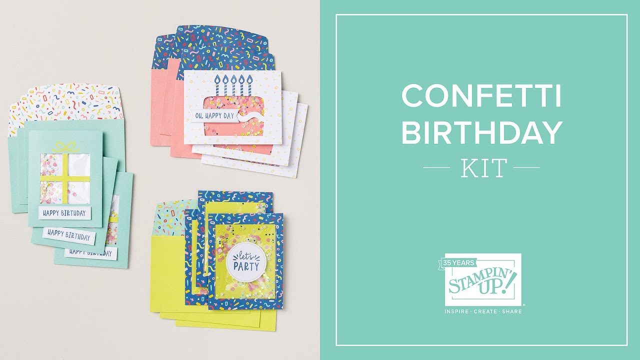 Make Easy DIY Shaker Cards with Stampin’ Up! | Confetti Birthday Kit #CardMaking #BirthdayCards
