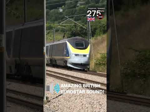 AMAZING FAST EUROSTAR TRAIN SOUND 🚅 #railway #shorts #uk