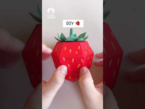 🍓😋DIY Strawberries#papercraft