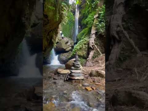 Cairn | Piled up rocks | Stone Johnnies | Waterfall behind | Nature | Sound of water| Shot on iPhone