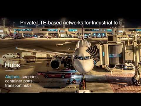 Trial of private LTE network for industrial IoT