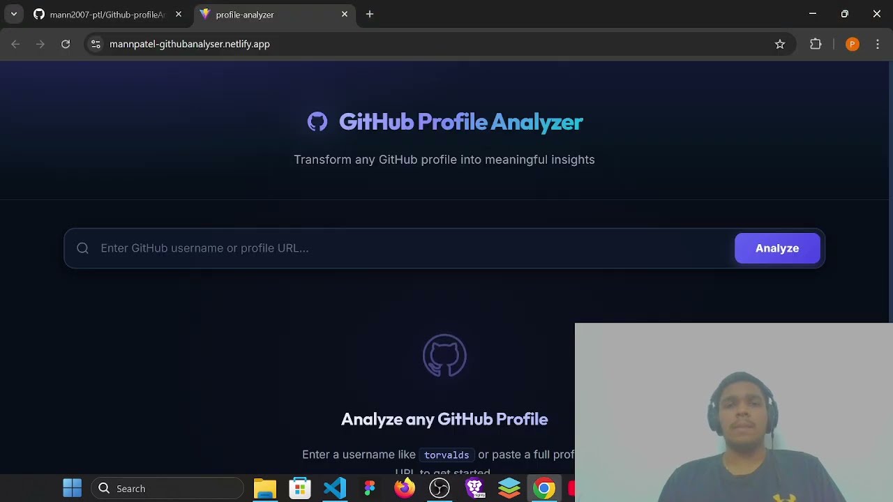 GitHub Profile Analyzer using React.js | GitHub API Project | Full Demo