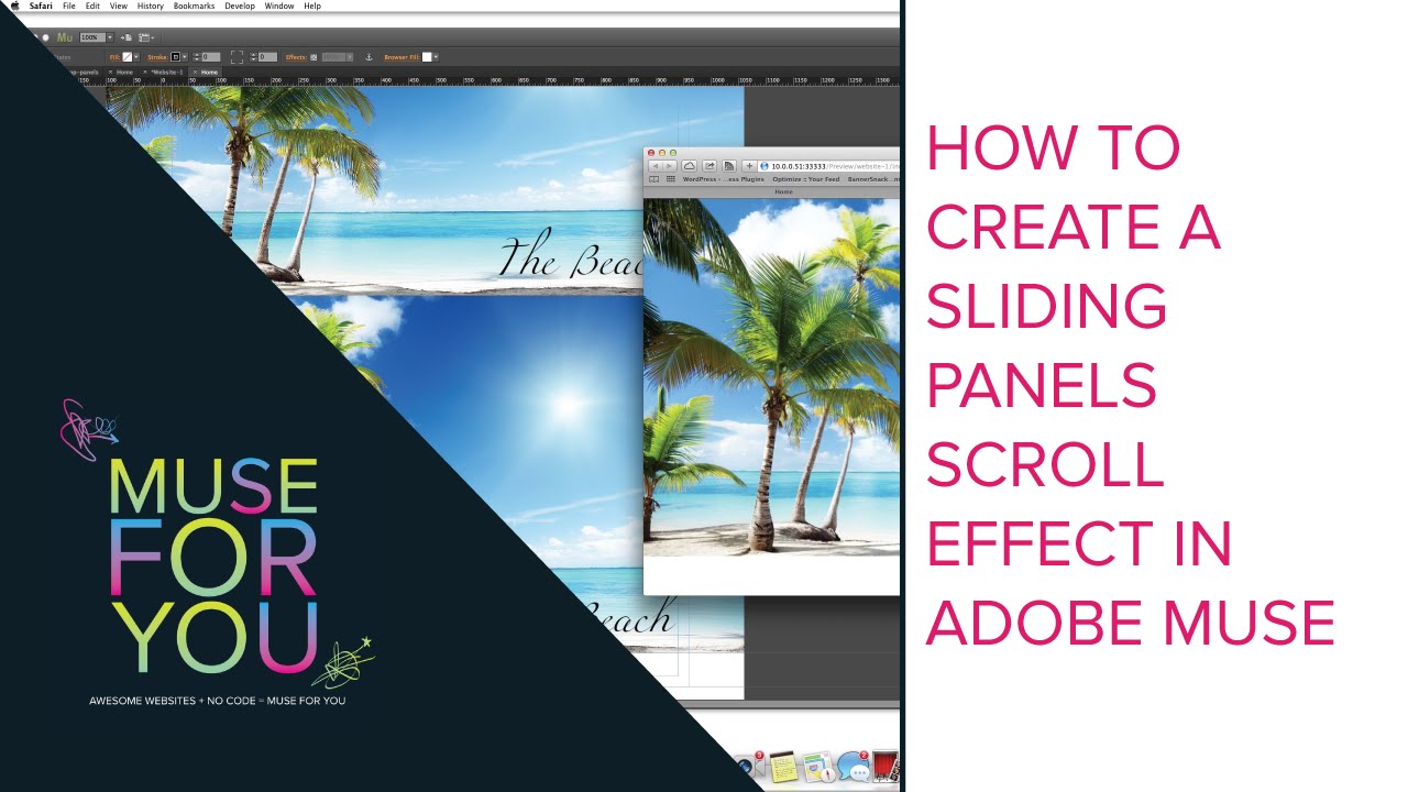 How to Create a Sliding Panels Scroll Effect in Adobe Muse CC