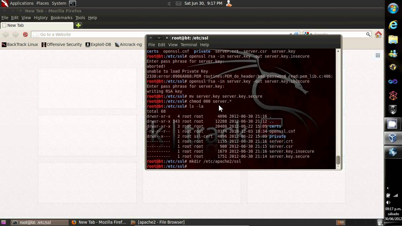 Configurar HTTPS en Apache con Backtrack 5 R2