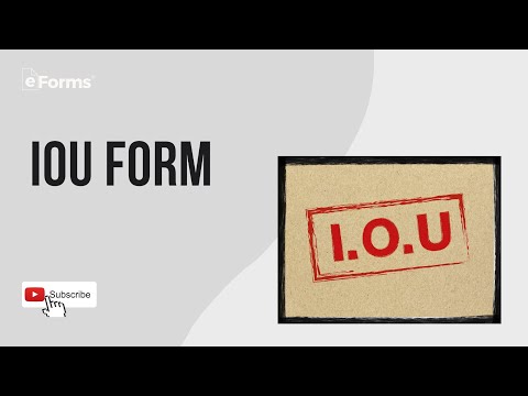 I.O.U. Form