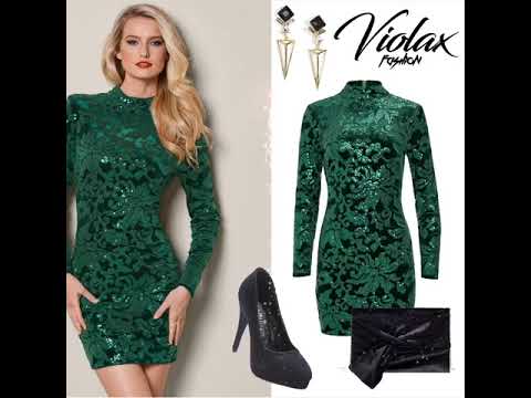Das #Weihnachtsoutfit „Elenor“ mit Sexy Samt #Kleid unter 100 Euro (ohne Accessoires)