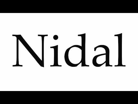 How to Pronounce Nidal