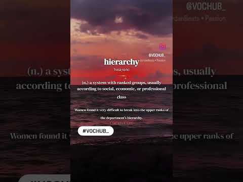 Hierarchy Word Meaning and Usage #hierarchy#vochub_#vocabulory#dictionary#vocab#vochub#english