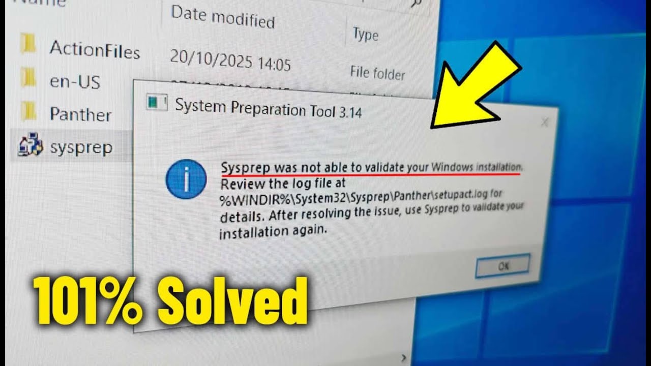 Sysprep was not able to validate your Windows installation Error in Win 10/11/8/7 - How to Fix it ✅