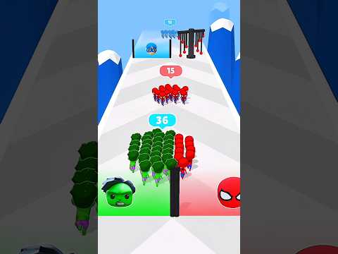 Superhero Merge Battle: Choose Your Hero Wisely! Lvl -13 #crazy #games #shorts #asmr