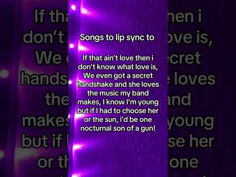 Songs to lip sync to