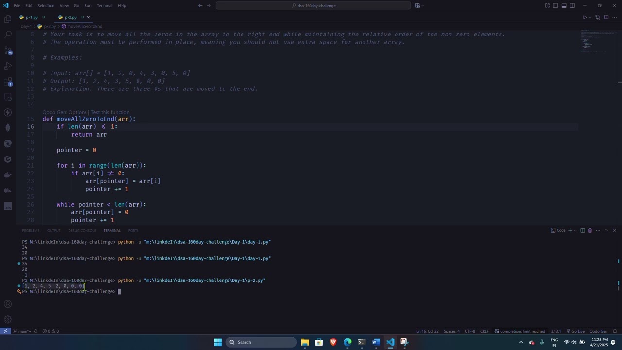Coding Challenge #Day1 - Arrays | Interview Prep Series 🚀