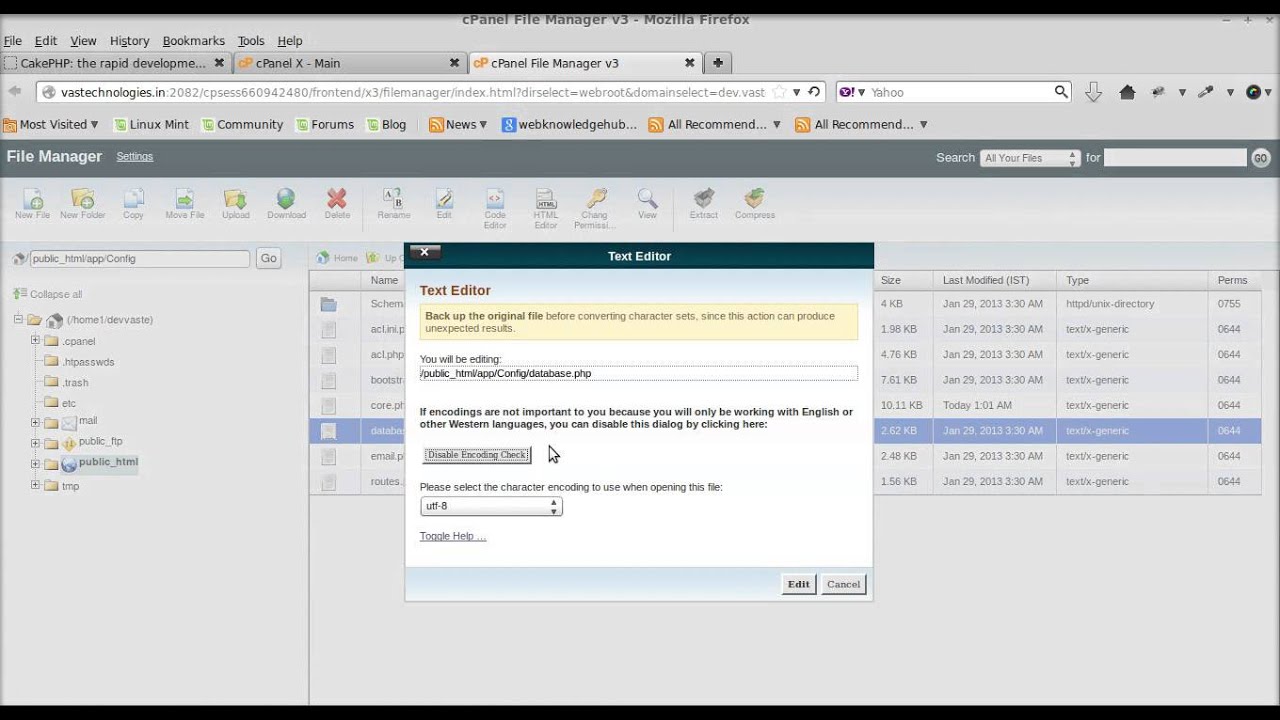 How To Configure Cakephp.