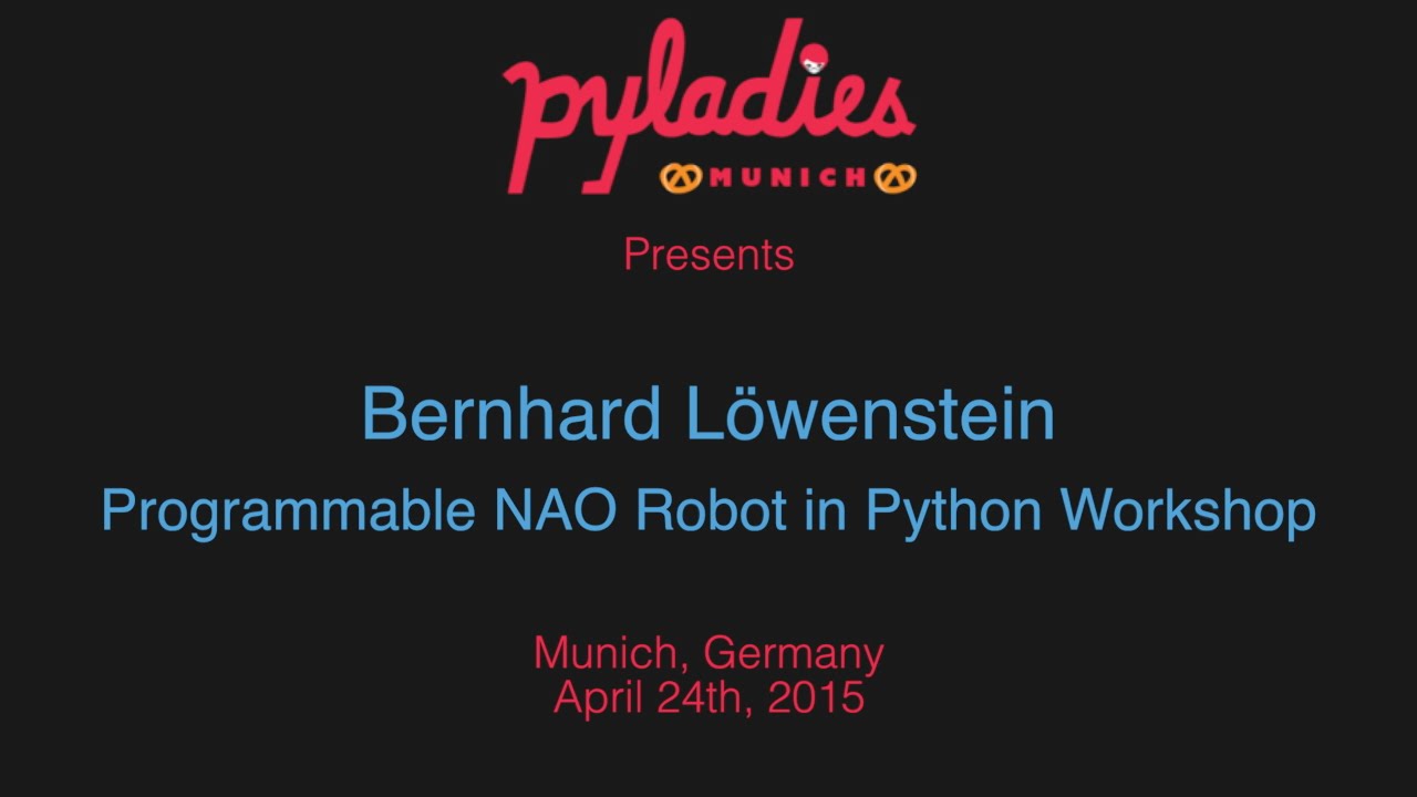 Programmable NAO Robot in Python Workshop