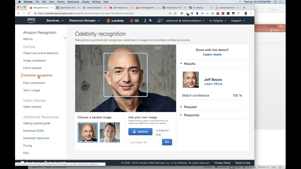 Building apps that can see with AWS Rekognition and Python - Kunal Batra (@kunal732)
