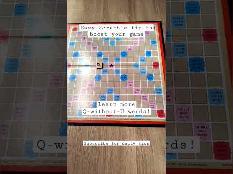 Scrabble tip: Learn more Q-without-U words to boost your game!