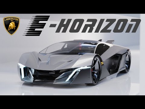 New 2030 Lamborghini Vision E Horizon - Next Generation Hybrid Supersports Car !!