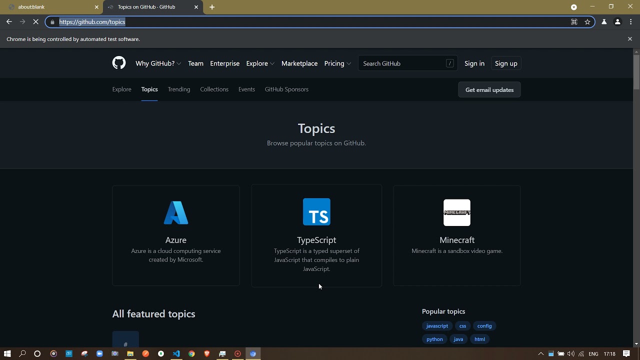 Github Automation using puppeteer