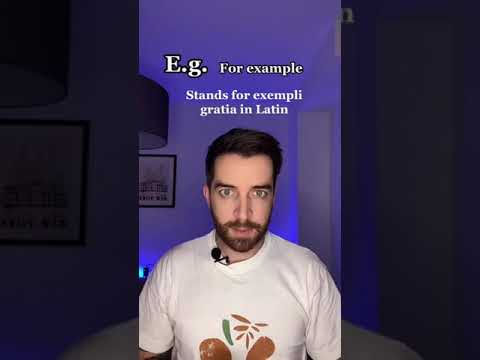 I.E. or E.G. - what’s the difference?
