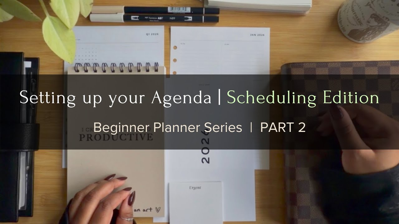 How To Set up your Agenda | Scheduling Edition | The Planner Aisle