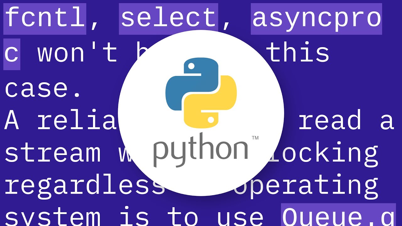 A non-blocking read on a subprocess.PIPE in Python