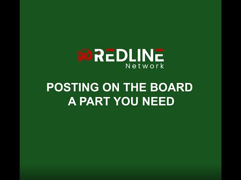 Redline Used Auto Parts - Posting on Board
