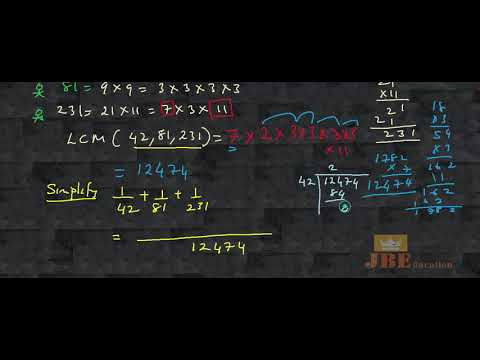 Find the LCM of 42, 81 & 231 (3: big numbers? Very Very Easy )